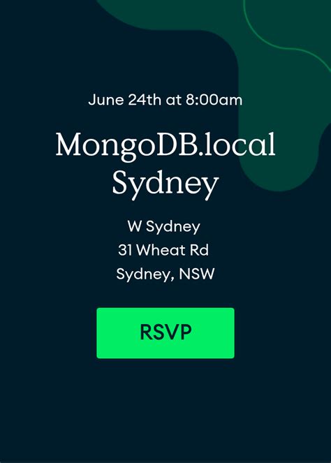 mongodb local sydney