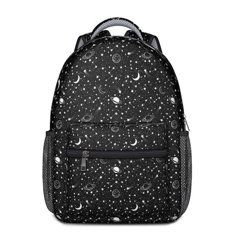 Star Constellation Space Galaxy Backpack For With Moon Sun Rocket And
