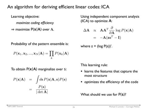 Nips2007 Sensory Coding And Hierarchical Representations Pdf