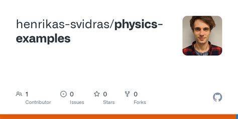 Github Henrikas Svidras Physics Examples