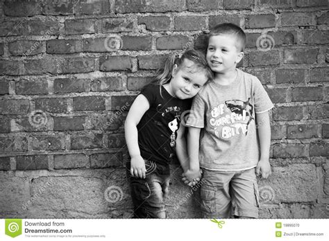 Brother And Sister Outdoor Portrait Stock Photo Image Of Beautiful Hands