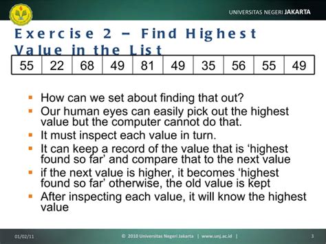 Pemrograman Komputer 12 Array Latihan Ppt