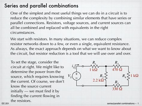Series Parallel Resistor Combinations Circuit Analysis