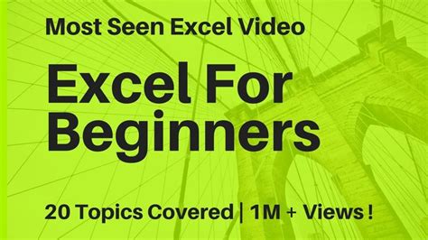Learn Basic Excel Skills For Beginners Part 1 Excel Tutorials Excel For Beginners