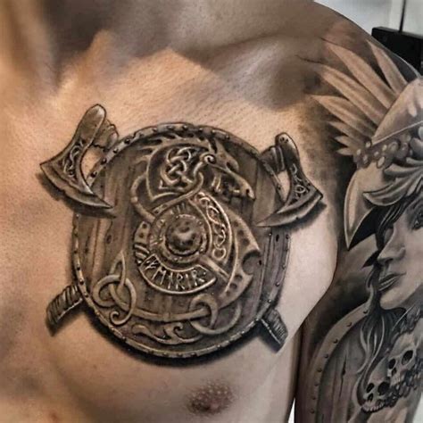 Norse Shield Tattoo