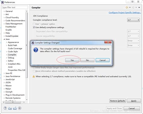 修改eclipse使用的jdk版本eclipse的java Compliler只能配置17 Csdn博客