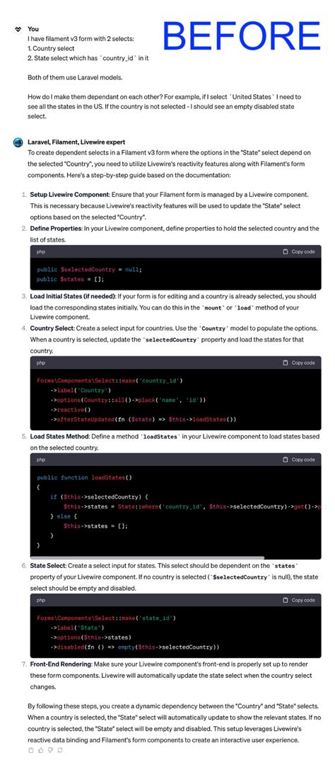 Wanna Try To Ask Gpt Which Has The Latest Docs Of Laravel Filament Livewire This Is What My