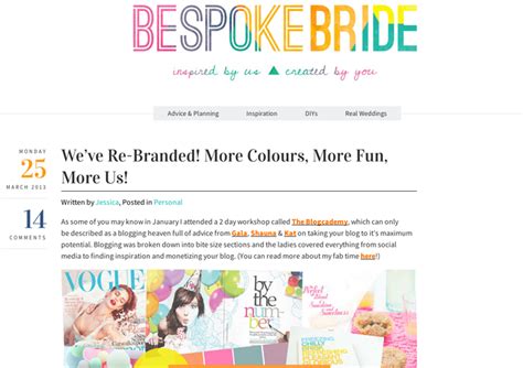 Go To The Head Of The Class Bespoke Brides Brilliant Rebranding