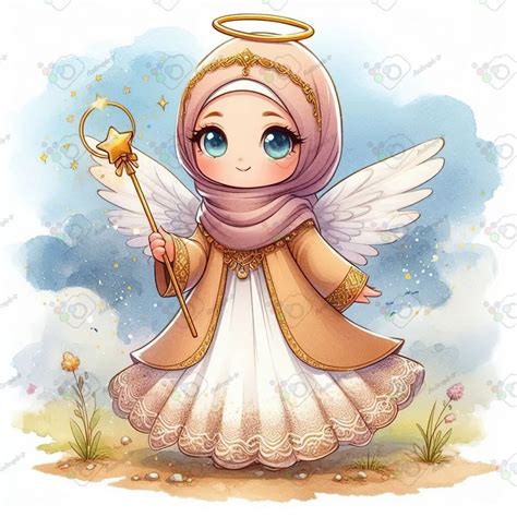 بک گراند کودکانه فرشته ناز با حجاب کد 42471ویژه عکس گراف عکس گراف