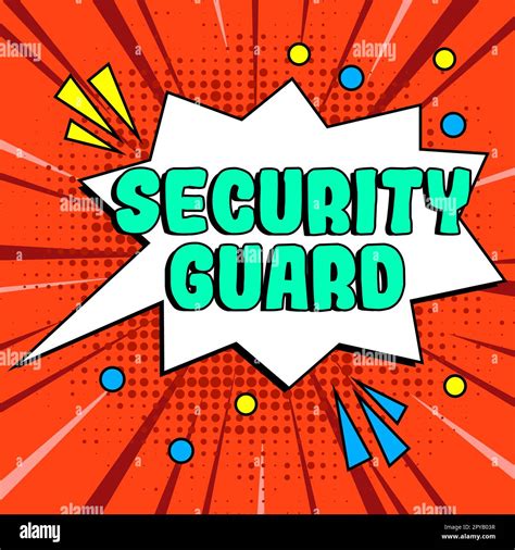 Conceptual Caption Security Guard Business Showcase Tools Used To