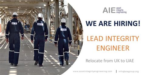Hiring Now Lead Integrity Engineer Uk Candidate Aie