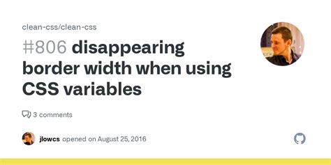 Disappearing Border Width When Using Css Variables · Issue 806 · Clean