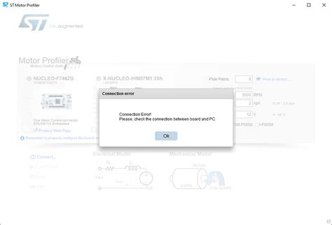 Connection Error Stmicroelectronics Community