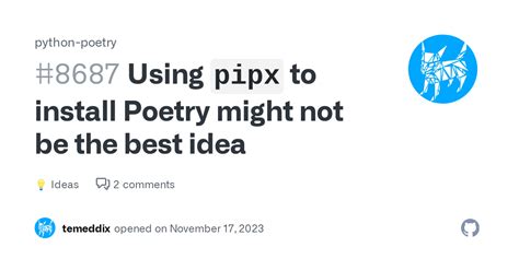 Using `pipx` To Install Poetry Might Not Be The Best Idea · Python