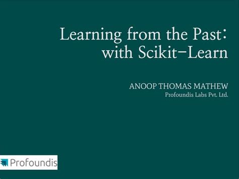 pycon 2012 scikit learn ppt