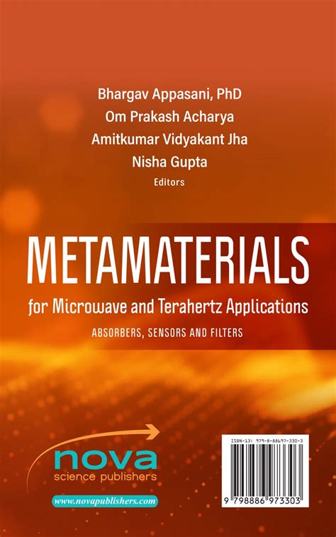Metamaterials For Microwave And Terahertz Applications Absorbers Sensors And Filters Nova