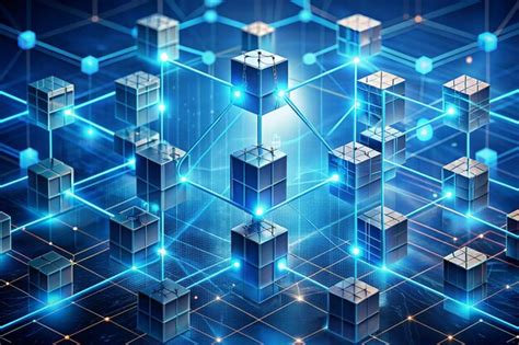 Blockchain Concept Database Management Integration Premium Ai Generated Image