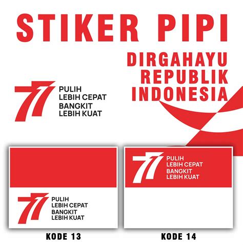 Isi 20 Pcs Stiker Sticker Pipi Merah Putih Stiker Sticker Pipi Indonesia Hut Ri Lazada