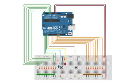 Circuit Design Shift Register Simulation Tinkercad