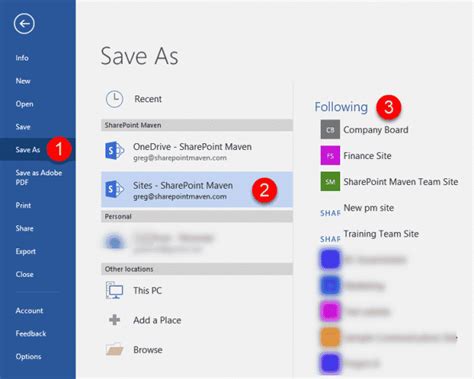 How To Easily Save To Sharepoint From Word Excel And Powerpoint Also