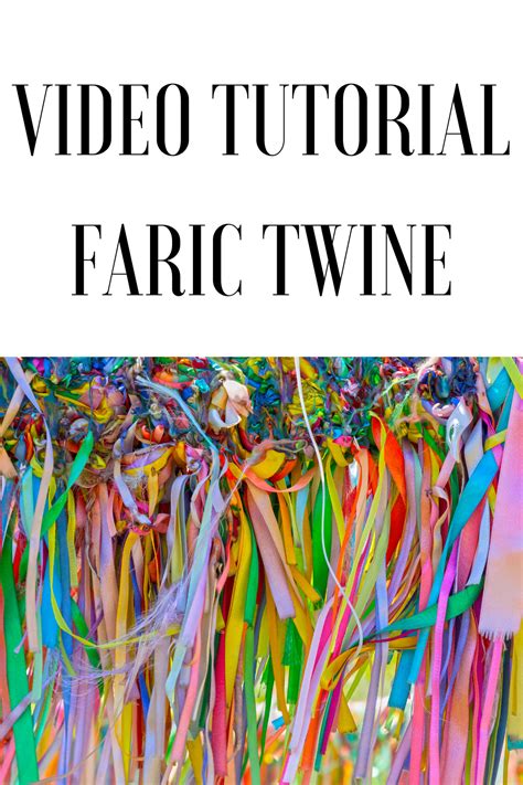 Diy Fabric Twine Creative Scrap Fabric Project