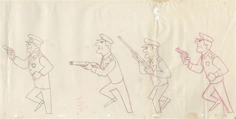 Dick Tracy Production Drawing Idjulymagoo0413 Van Eaton Galleries
