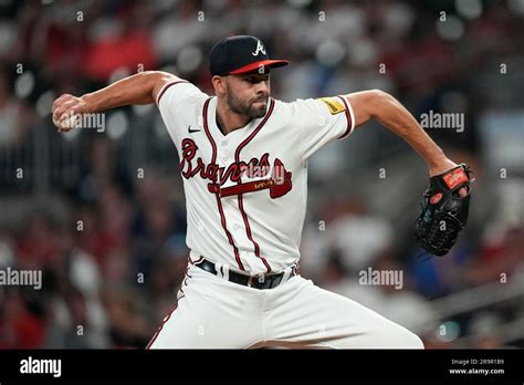 Atlanta Braves Relief Pitcher Ben Heller 71 Delivers Against The