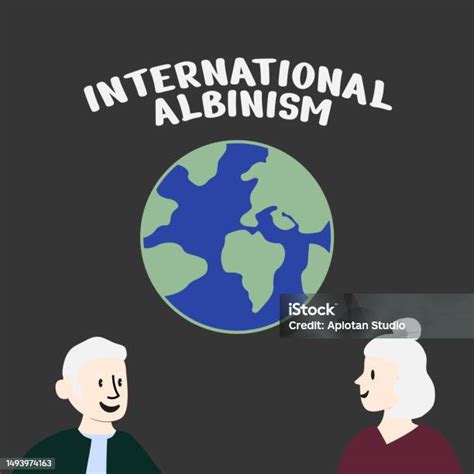 국제 백색증 인식의 날 디자인 엽서 소셜 미디어 Tempalte 포스터 6월에 대한 스톡 벡터 아트 및 기타 이미지 6월 건강관리와 의술 기민 Istock