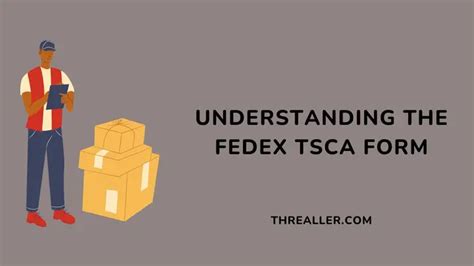 Fedex Tsca Form Meaning Types How To Fill It And Validity Threaller