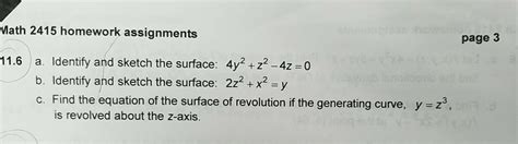 solved math 2415 homework assignments page 3 11 6 a