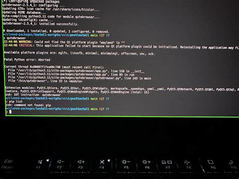 Cant Start Qutebrowser On Void Could Not Find The Qt Platform Wayland