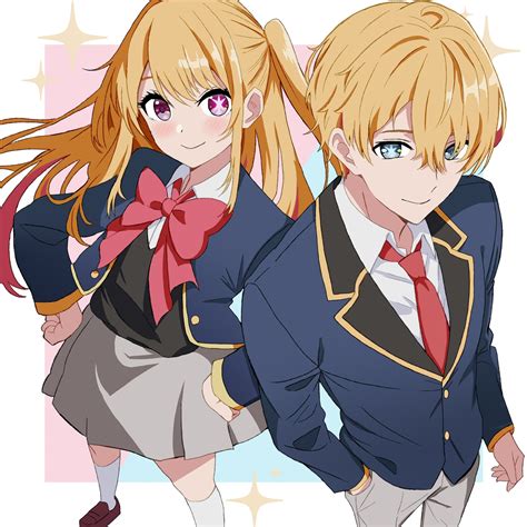 Hoshino Ruby And Hoshino Aquamarine Oshi No Ko Drawn By Kinomiki Danbooru