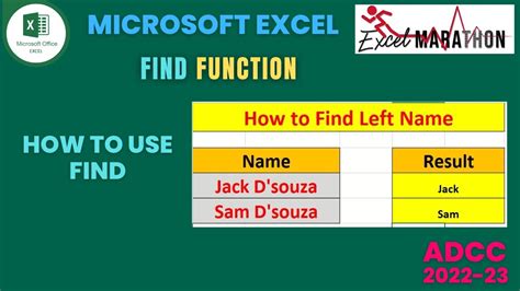Part 2 Task 3 How To Find First Name In Microsoft Excel