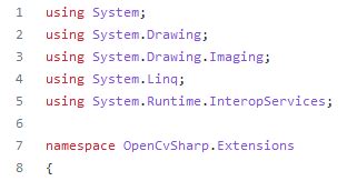 C The Type Or Namespace Name Extensions Does Not Exist In The Namespace OpenCvSharp Are
