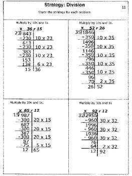 Th Gr C Long Division And Digit Numbers Divided By Digit