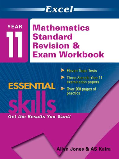 Excel Essential Skills Year 11 Mathematics Standard Revision And Exam Workbook Pascal Press