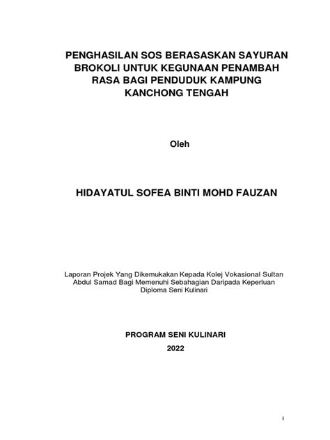 Penulisan Sofea Baru Pdf