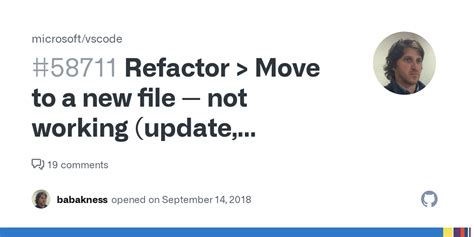 Refactor Move To A New File Not Working Update Nothing In