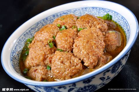 冬瓜蒸丸子摄影图 传统美食 餐饮美食 摄影图库 昵图网