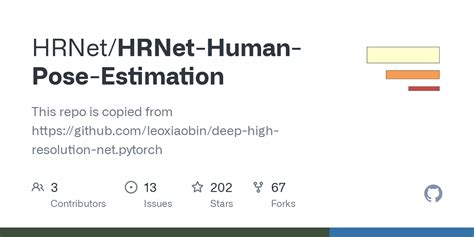 Issues · Hrnethrnet Human Pose Estimation · Github