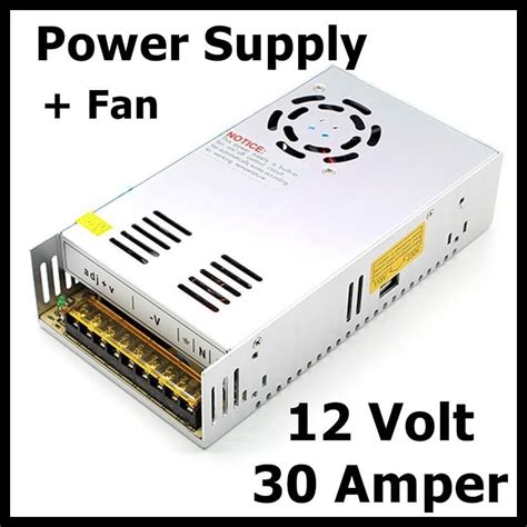 Jual Power Supply Switching 12V 30A Cocok Untuk CCTV Dan LED 30 A Shopee Indonesia