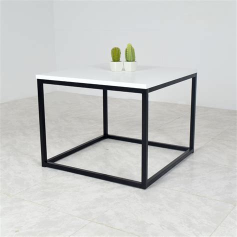 Table Basse Cube 60x60cm Blanc Infinity Art And Déco