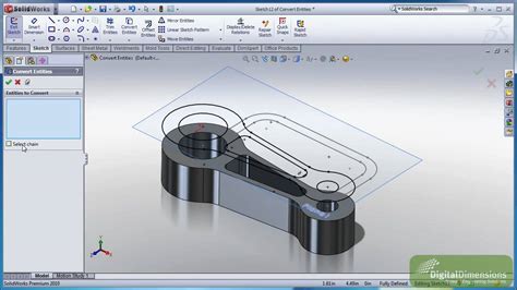 Solidworks Convert Entities 2010 Youtube