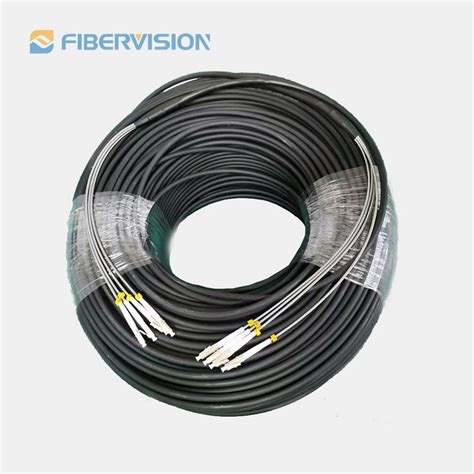 1 2 4 8 CoreOutdoor Cable CPRI FTTA Armored Patch Cord Single Mode Duplex LC Connector LSZH