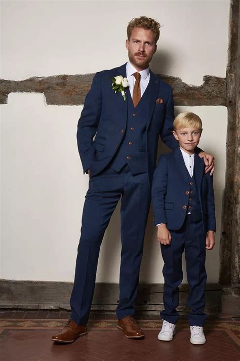 Matching Father And Son Mens Max Royal Blue Three Piece Suit In 2025