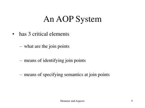 Ppt Aosd 2002 Tutorial Demeter Aspect Oriented Programming Of