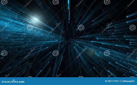 Computer Network Binary Data Matrix In High Speed Vortex Stock Video