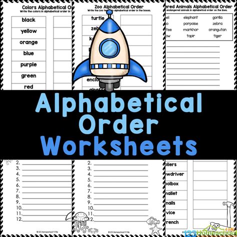Alphabetic Order Worksheets Worksheets Library