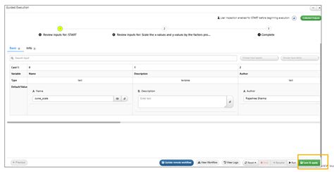 11 Workflow Features — D3view Workflows Documentation Documentation