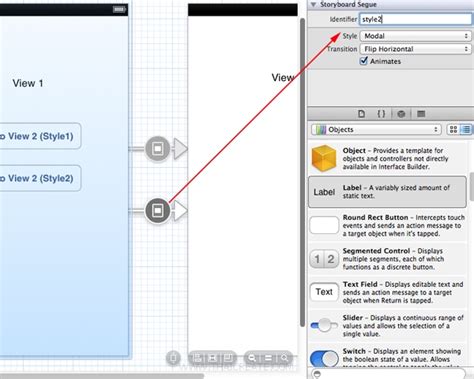 Iosiphone Storyboard Segue And Modal Action Segues Objective Ciphone